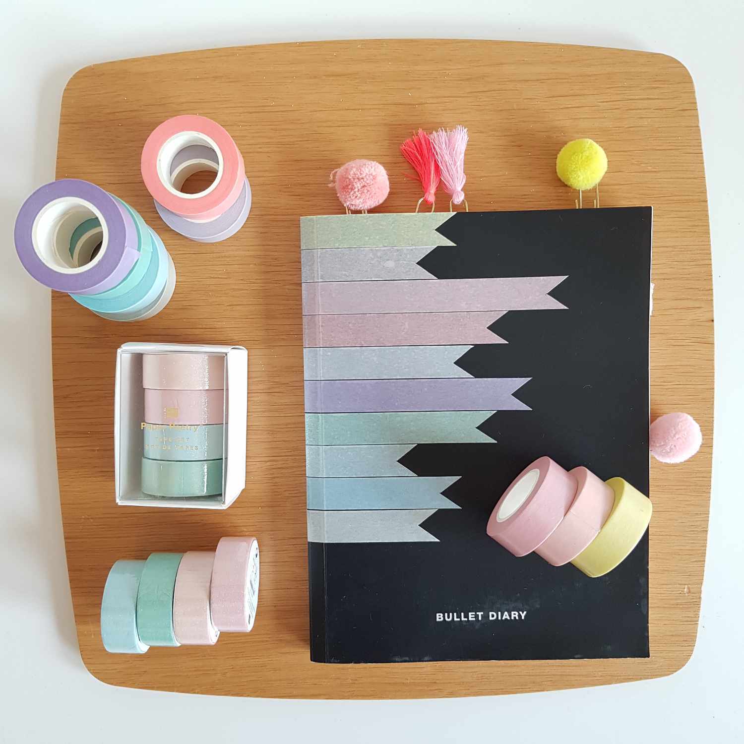 Paper Poetry Tape Set pastell 15mm 5m 10 Stück | 3313633