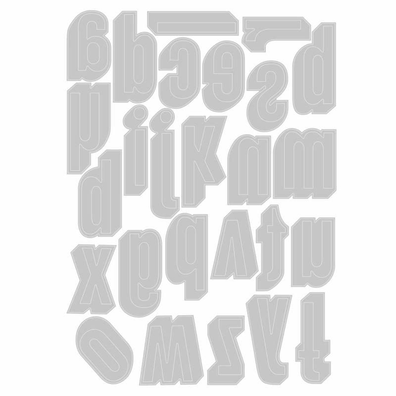 Thinlits Die Set Alphanumeric Shadow Upper | 3370773