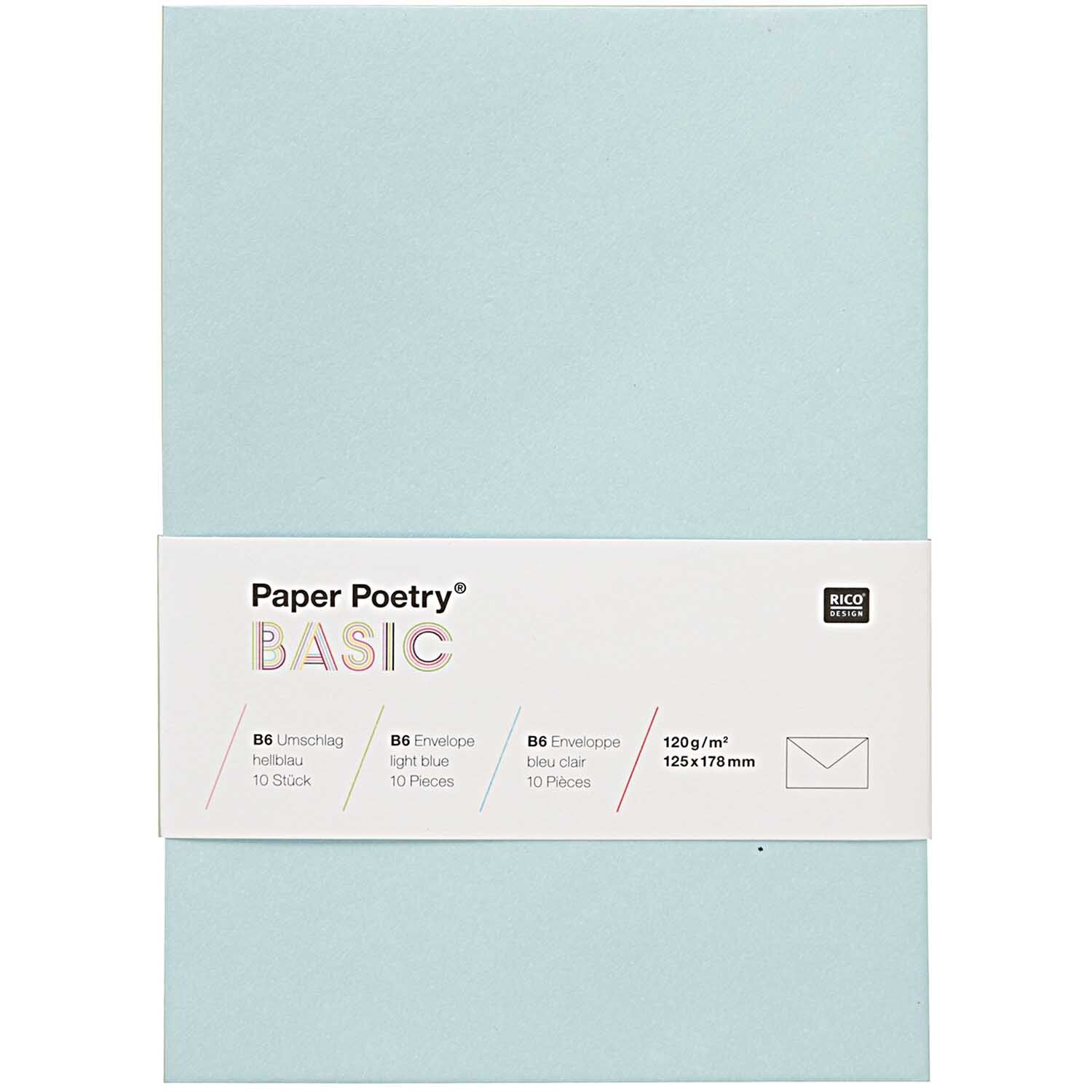 Rico Design Kuvert Basic B6 10 Stück