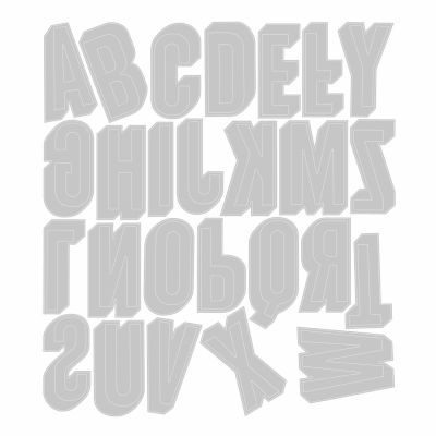 Thinlits Die Set Alphanumeric Shadow Upper | 3370773