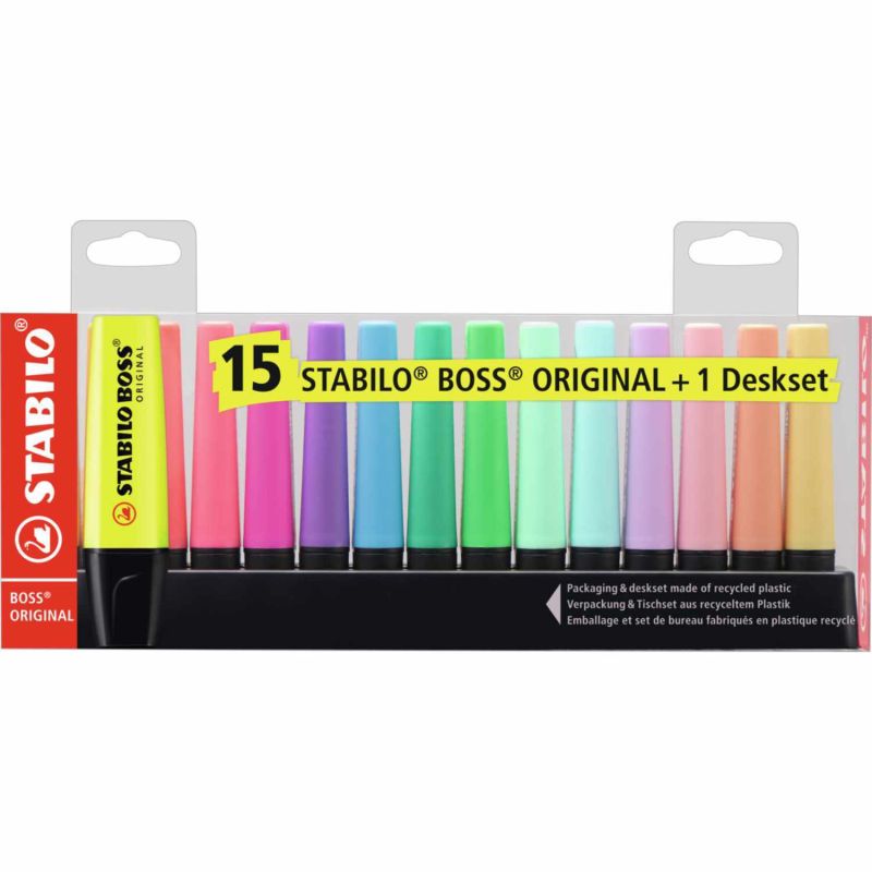 Textmarker Boss Original Pastell 8 Stück | 3460702