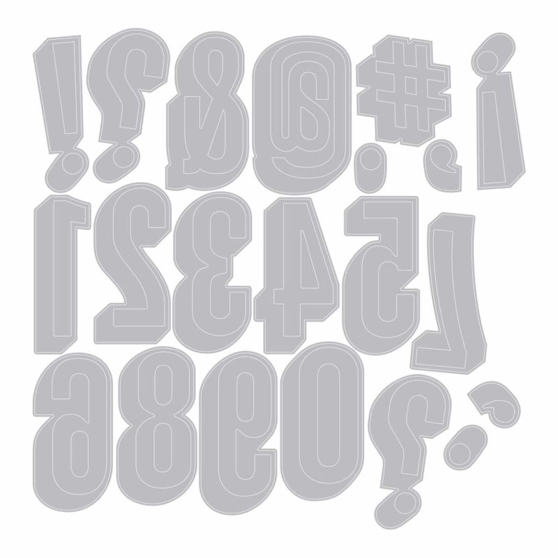 Thinlits Die Set Alphanumeric Shadow Upper | 3370773