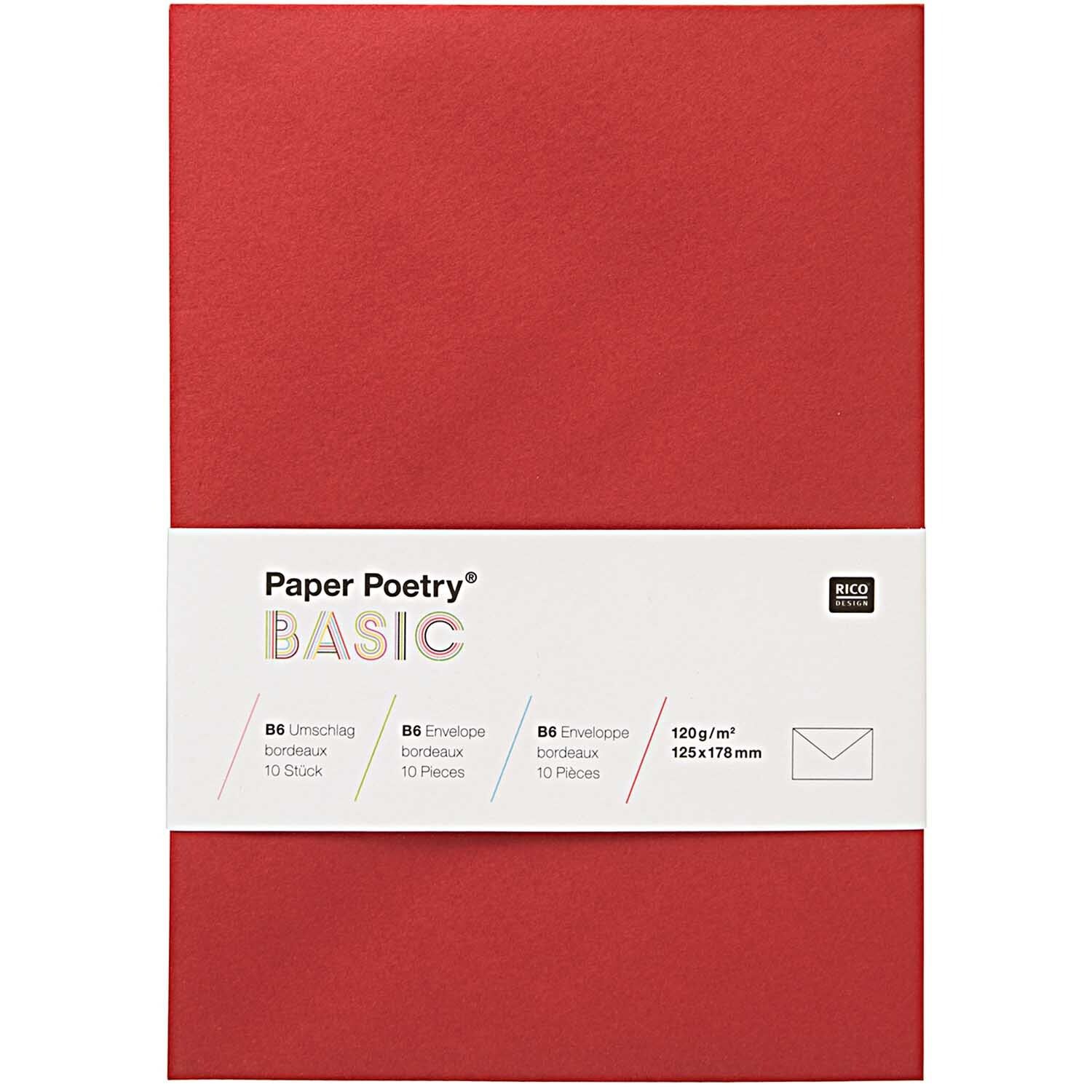 Rico Design Kuvert Basic B6 10 Stück